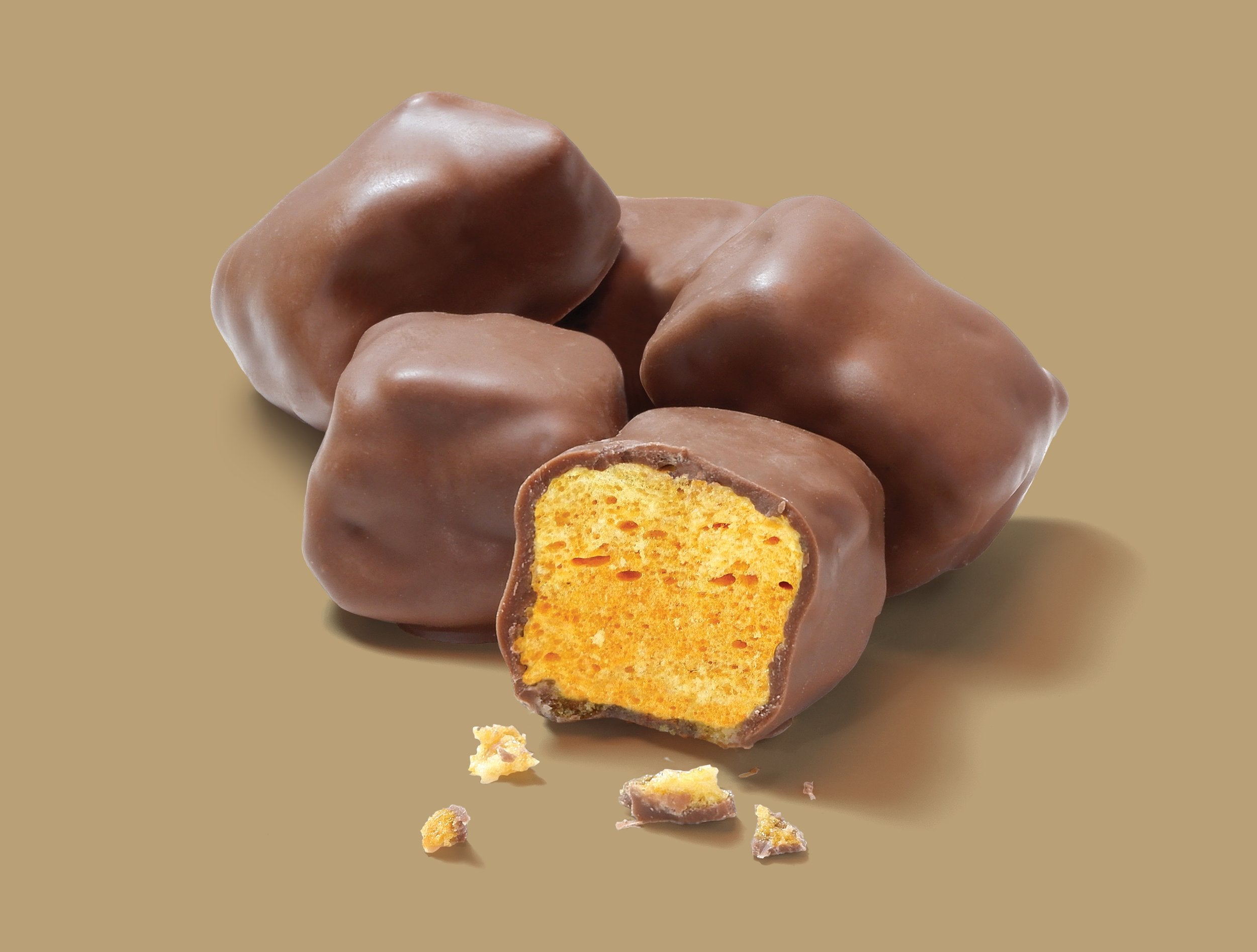 Milk choc coated honeycomb 200g – HUNTER VALLEY CHOCOLATE